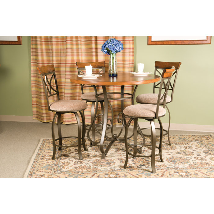 Winston Porter Jefferson 4-Person Swivel Chair Dining Set & Reviews ... Winston Porter Jefferson 4-Person Swivel Chair Dining Set & Reviews ...